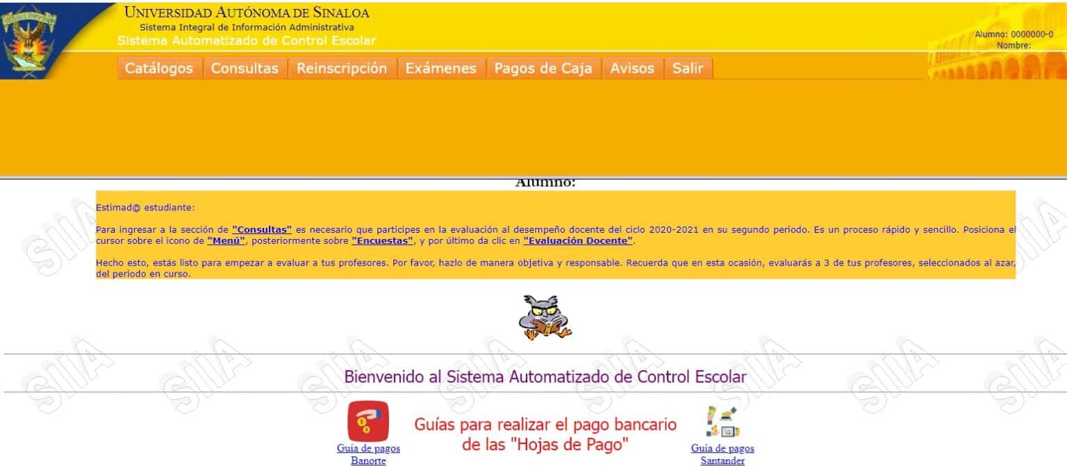 Calificaciones UAS: Acceder Al Portal De Consulta En Línea